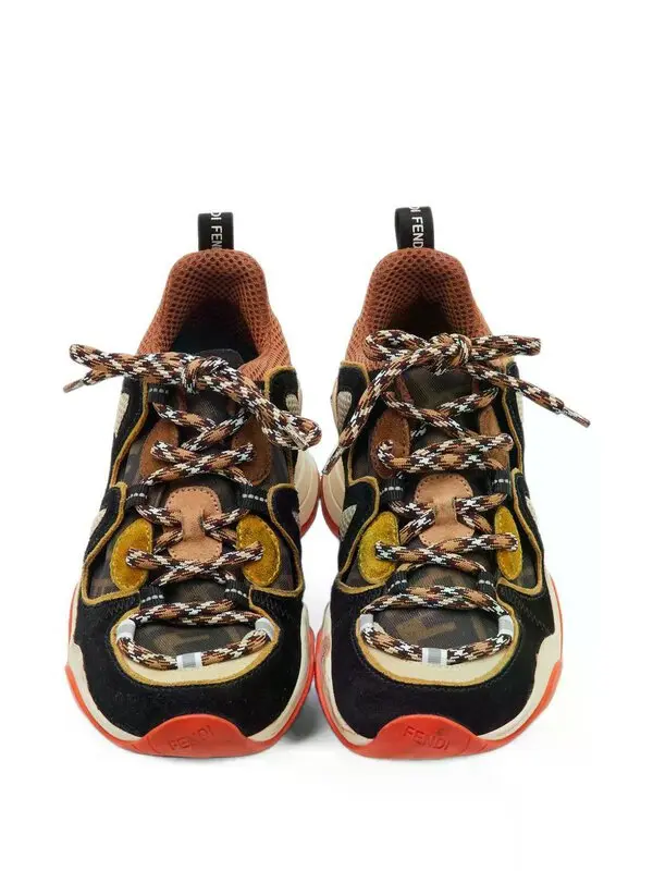 Fendi Ffluid Panelled Low-top Sneakers