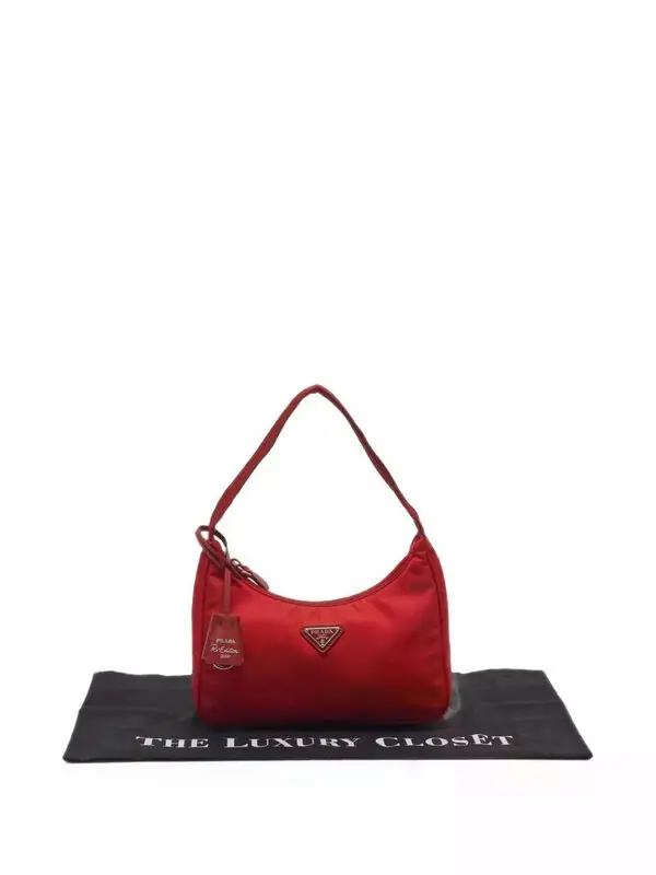 Prada Re-edition 2000 Logo-plaque Tote Bag