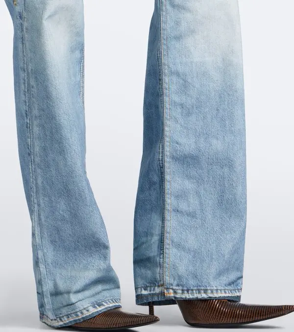 Acne Studios Trompe L’oeil Printed Wide-leg Jeans