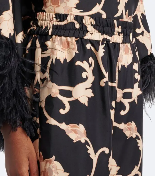 La DoubleJ Buttercup Printed Silk Palazzo Pants