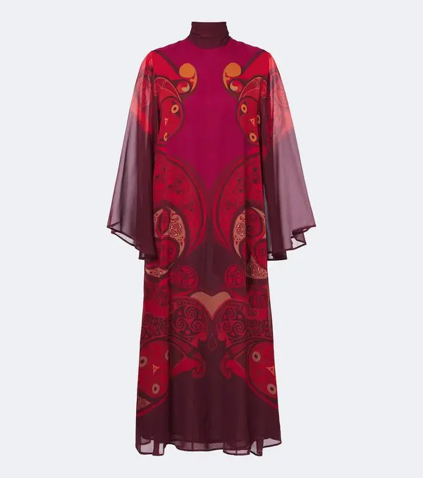 La DoubleJ Alchemy Printed Silk Georgette Midi Dress