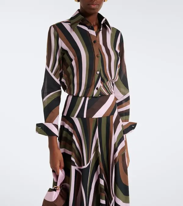 Emilio Pucci Iride Cotton Muslin Shirt
