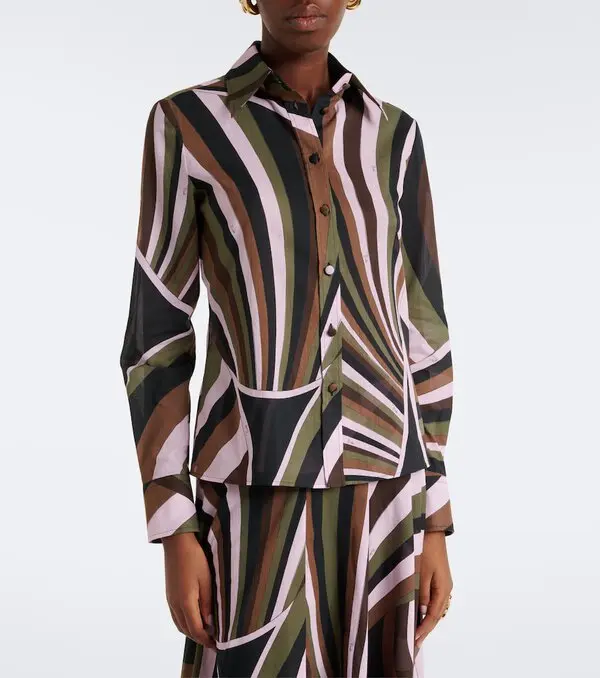 Emilio Pucci Iride Cotton Muslin Shirt