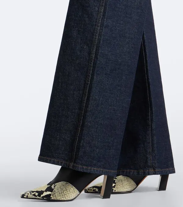 Khaite Nevada Leather Ankle Boots