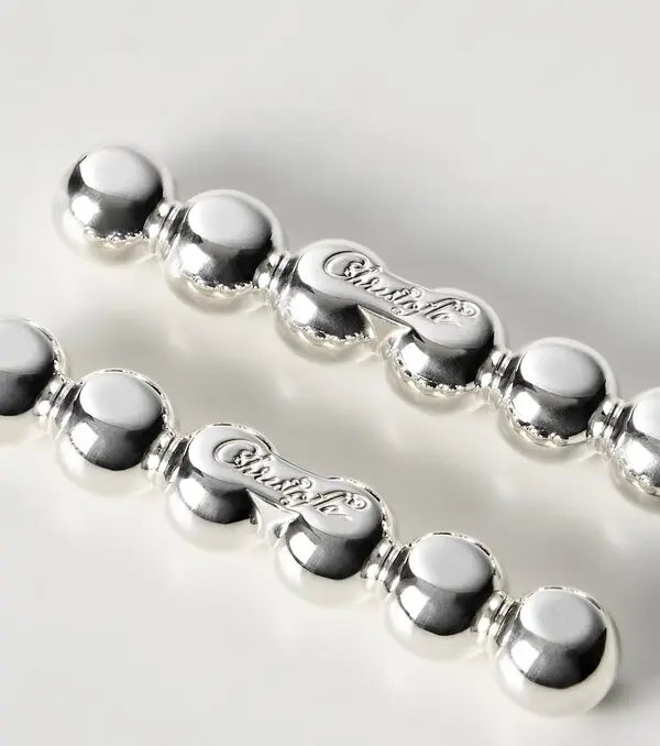 Christofle Perles Set Of 2 -plated Knife Rests