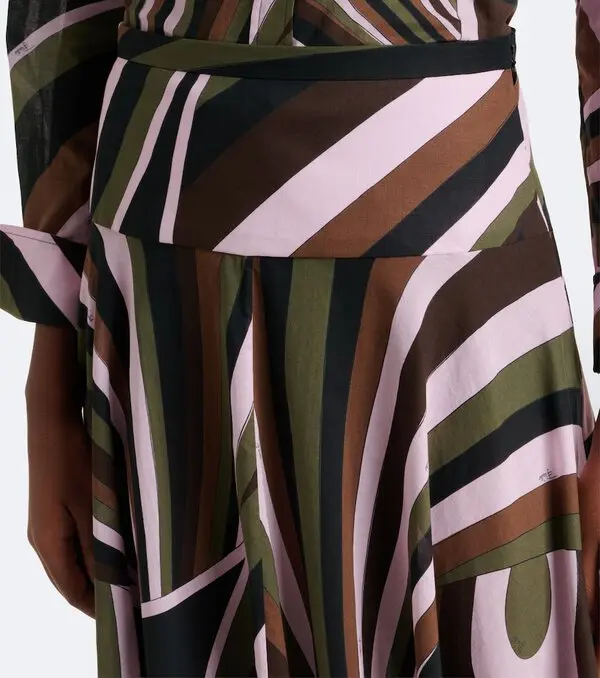Emilio Pucci Iride Cotton Muslin Maxi Skirt
