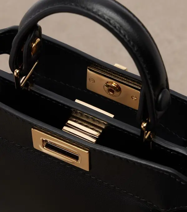 Fendi Peekaboo® Mini Leather Top-handle Bag