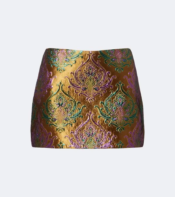 Retrofete Delphira Brocade Miniskirt