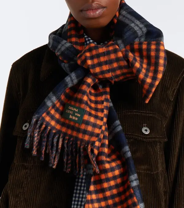 Loewe X Cosima Von Bonin Wool And Cashmere Scarf