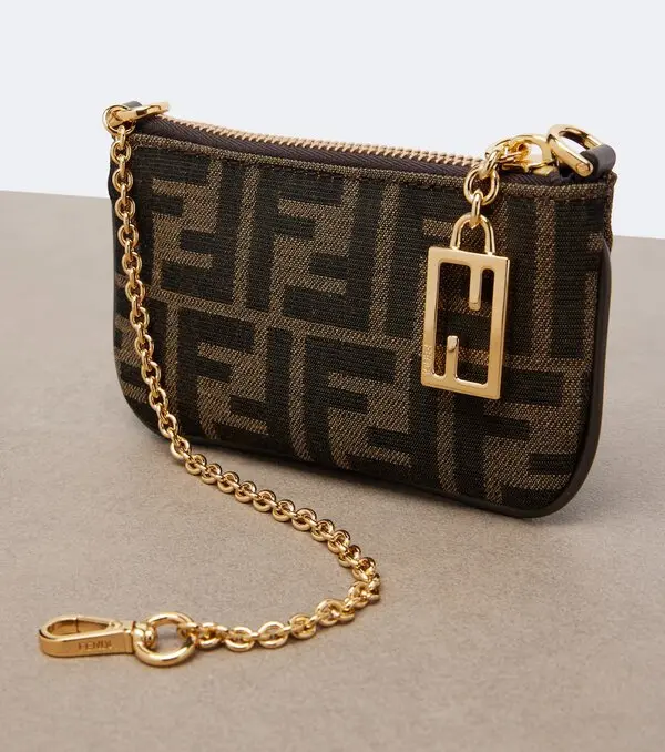 Fendi Tube Mini Ff Zucca Pouch