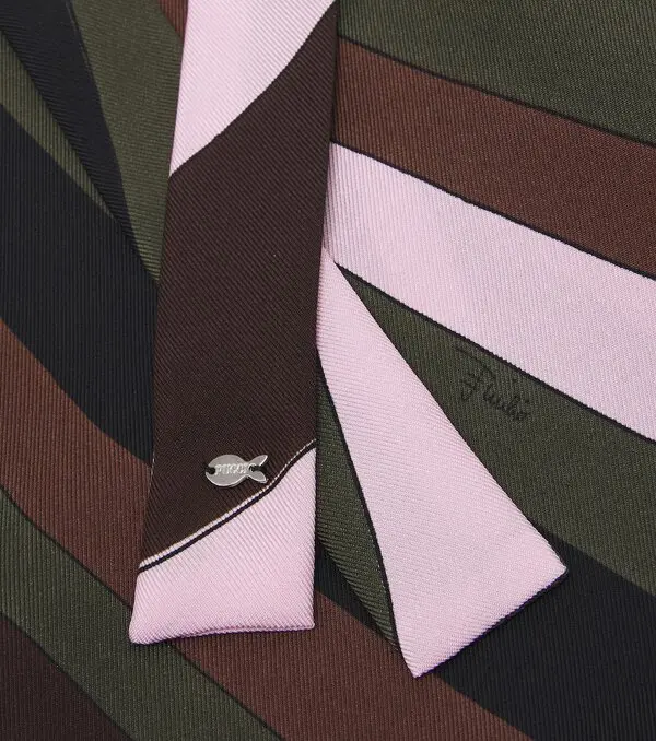 Emilio Pucci Iride Silk Twill Head Wrap