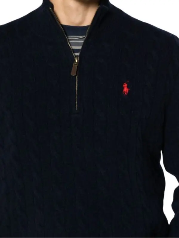 Polo Ralph Lauren Half Zip Sweater With Logo
