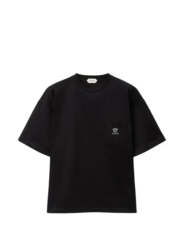 Versace Embroidered Cotton-jersey T-shirt