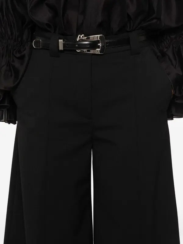 THE LATEST Wool Blend Flared Trousers