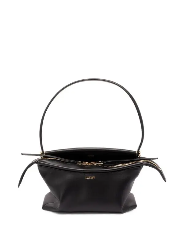Loewe Whisker Small Leather Shoulder Bag - Black