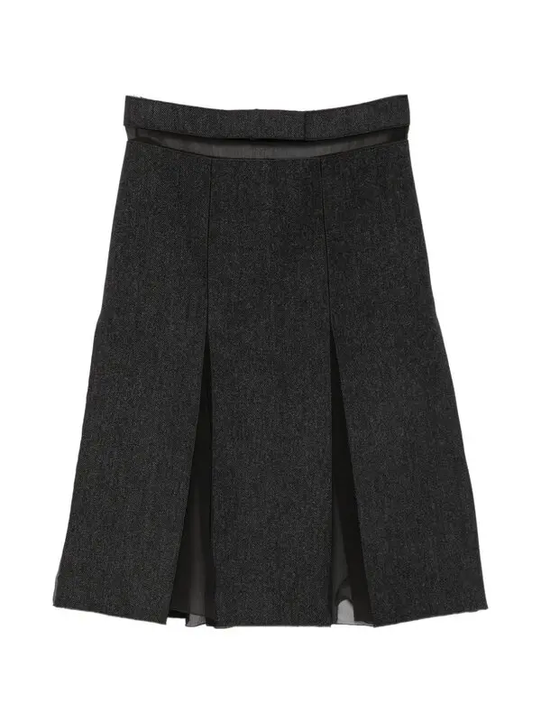 Prada Wool Midi Skirt