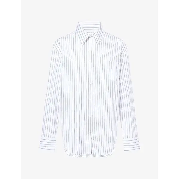 ANINE BING Scott Striped Cotton Shirt - Multi