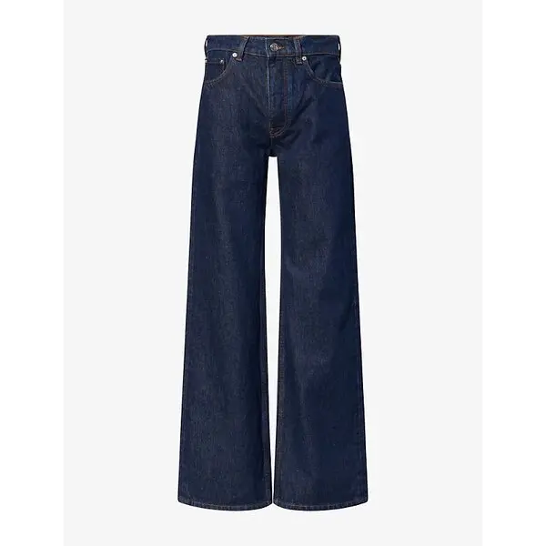 ANINE BING Hugh Relaxed-fit Denim Jeans - Washed Blue