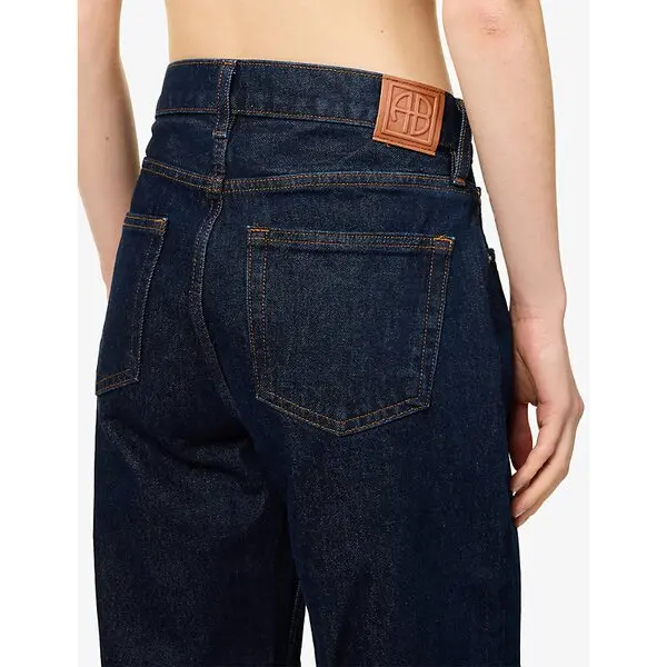 ANINE BING Hugh Relaxed-fit Denim Jeans