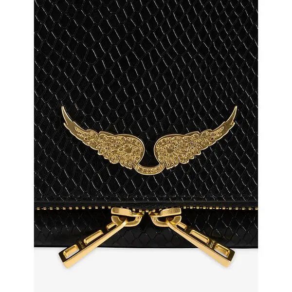 Zadig&Voltaire Rock Soft Wild Leather Clutch Bag