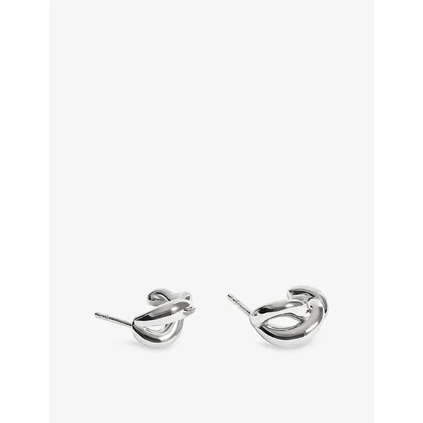 Monica Vinader Ochre Sterling- Huggie Earrings