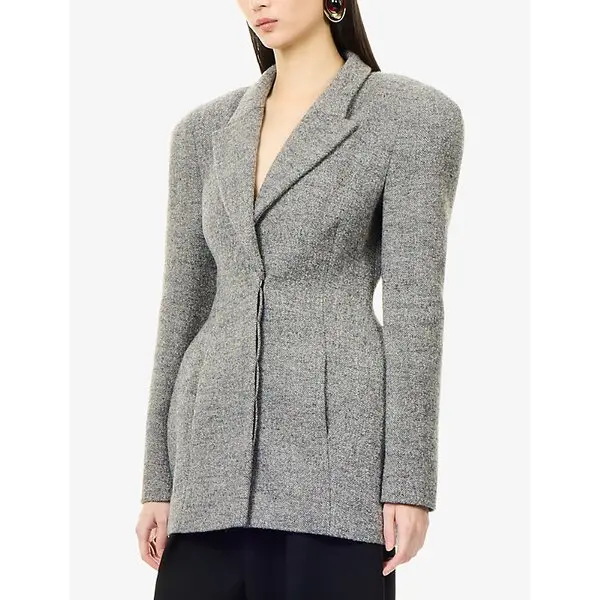Magda Butrym Single-breasted Structured Wool-blend Blazer