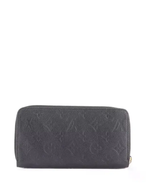 LOUIS VUITTON Zippy Wallet Monogram Empreinte Leather Small Wallets - Black