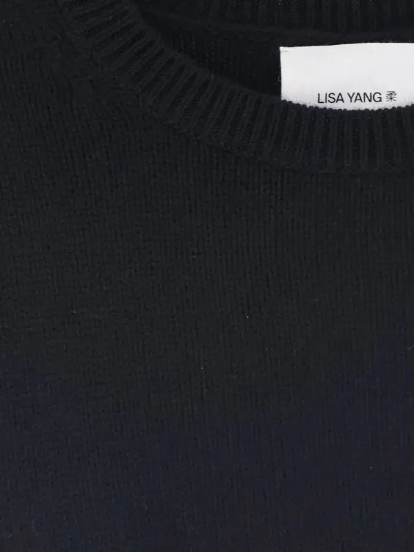 LISA YANG Mila Cashmere Sweater With Ribbed Knit