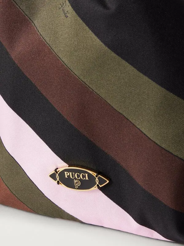 Emilio Pucci Emilio Printed Silk-twill Clutch Bag