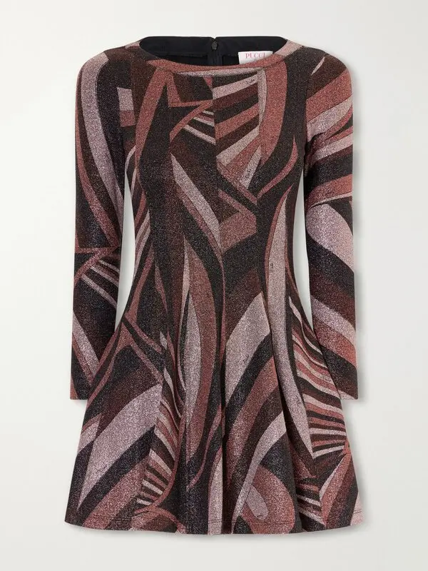 Emilio Pucci Printed Stretch-jersey Mini Dress
