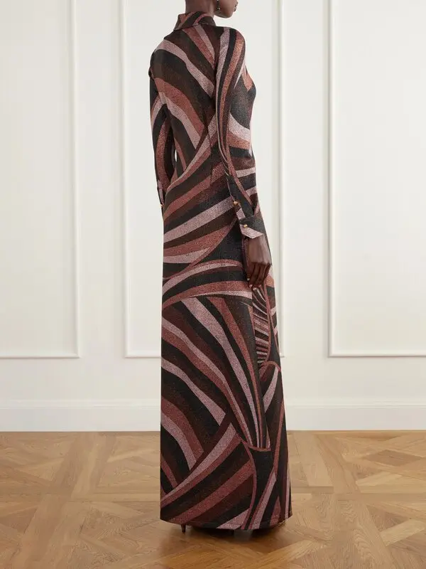 Emilio Pucci Printed Stretch-jersey Maxi Dress