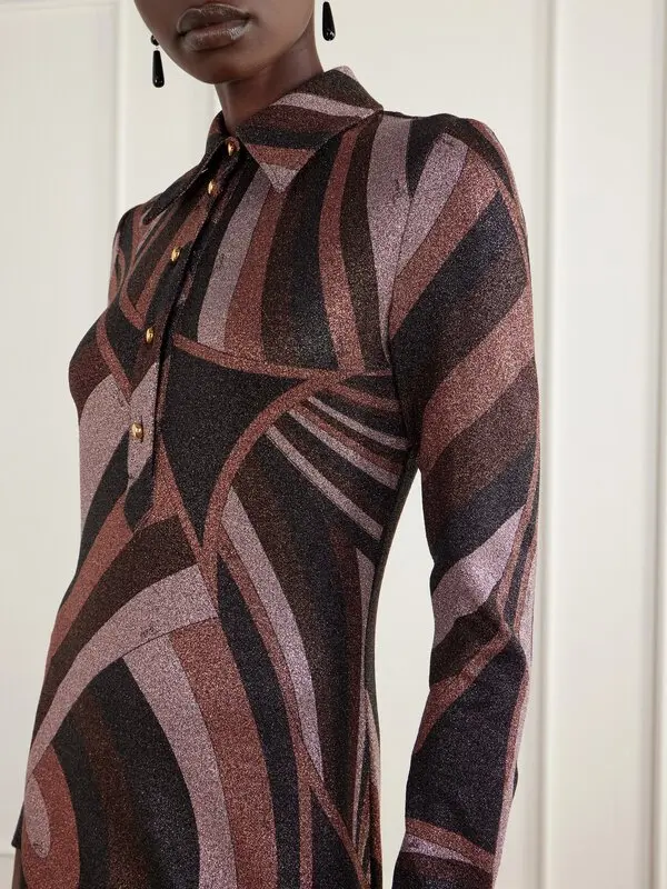 Emilio Pucci Printed Stretch-jersey Maxi Dress