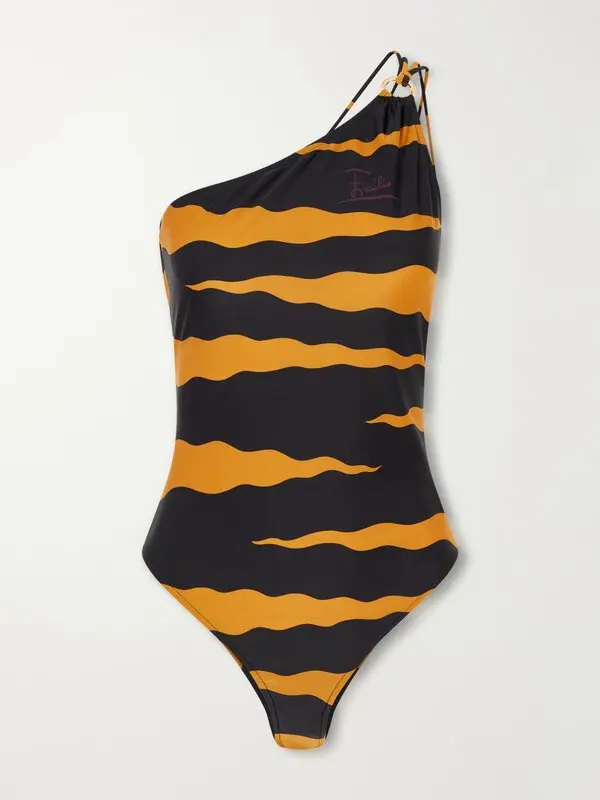 Emilio Pucci One-shoulder Printed Swimsuit - Multi