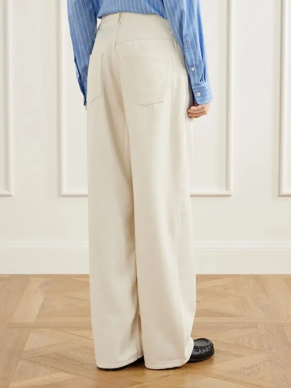 Auralee Silk Wide-leg Pants