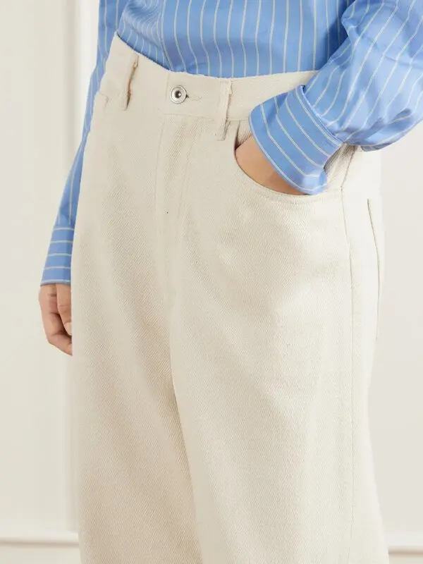 Auralee Silk Wide-leg Pants