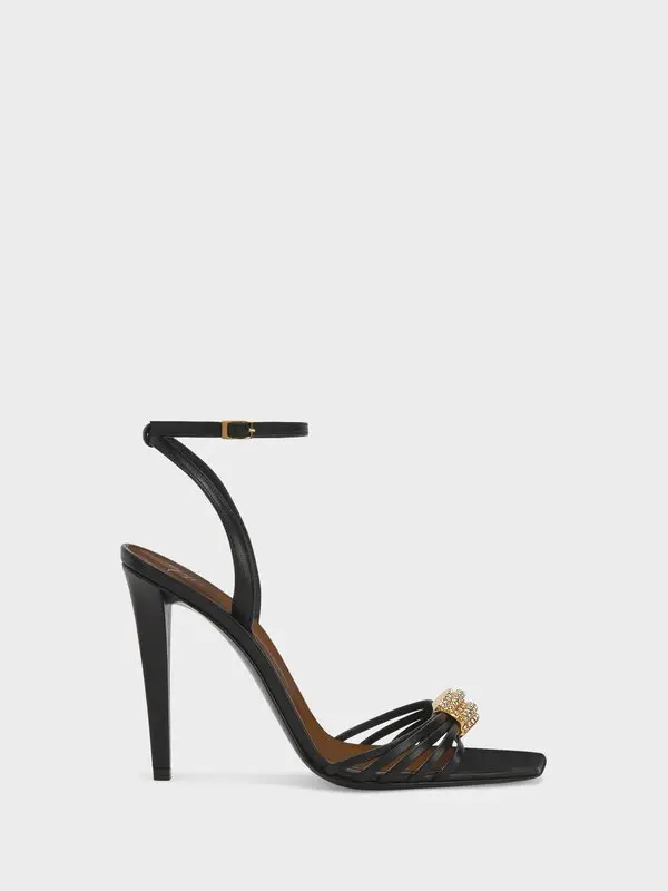 GIUSEPPE ZANOTTI Sunset Glow Sandal 105 - Black