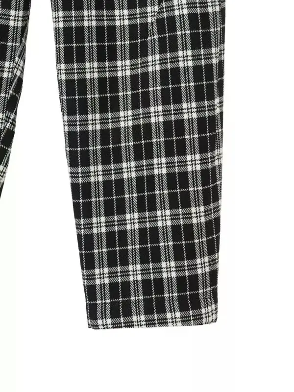 Undercover Check-pattern Belt-loop Trousers