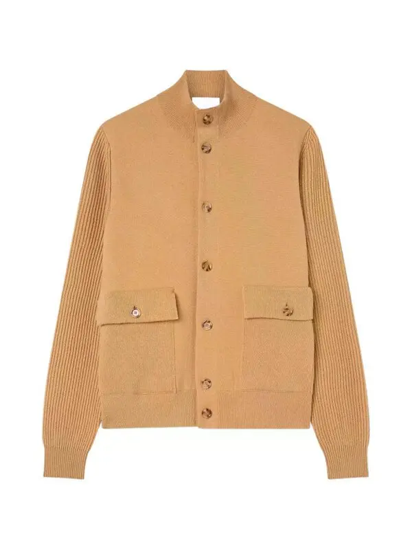 LARDINI Button-up Knitted Jacket