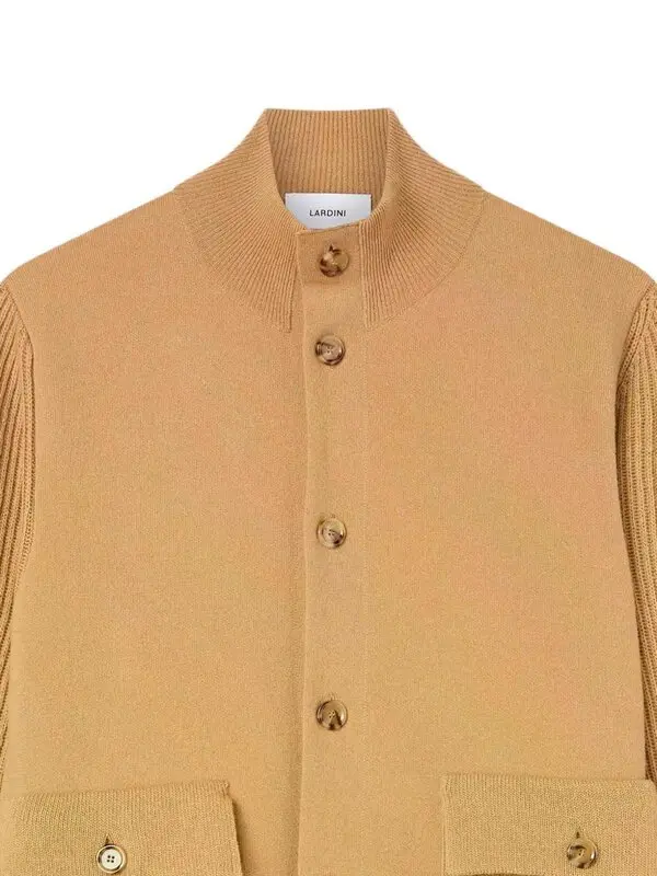LARDINI Button-up Knitted Jacket