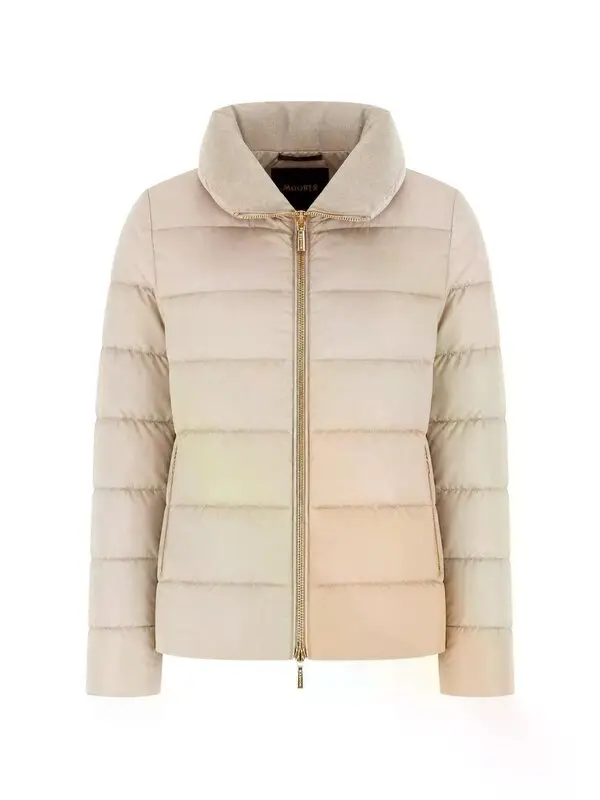 MOORER Argentea Quilted Funnel-neck Jacket