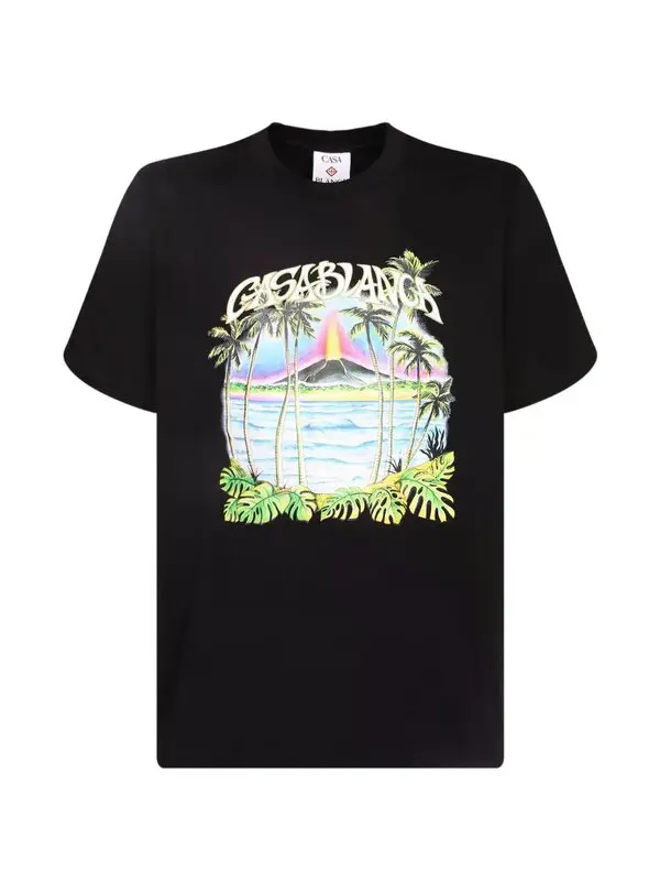 Casablanca Volcano Graphic-print T-shirt