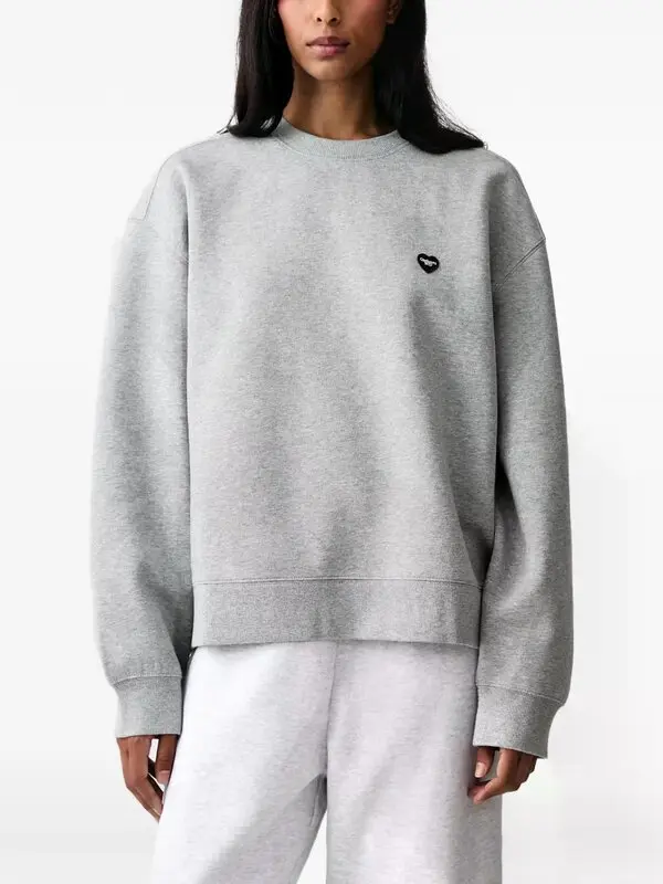 Carhartt Work In Progress Heart-patch Sweatshirt - Grey