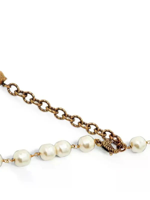 Gucci Double G Crystal-embellished Necklace