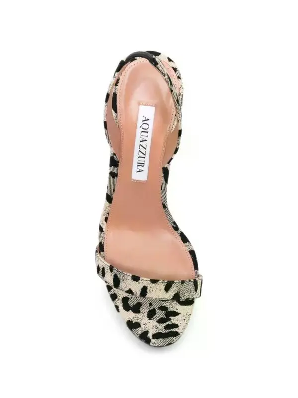 AQUAZZURA So Nude Jacquard Sandals