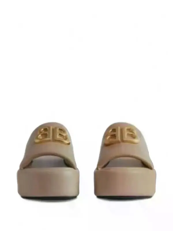 Balenciaga Rise Bb Leather Sandals