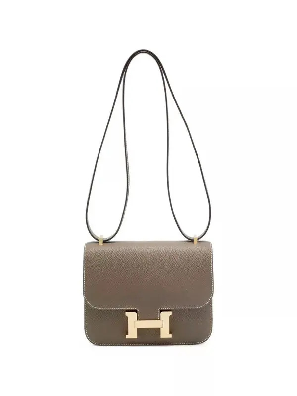 Hermès 2024 18 Constance Crossbody Bag - Grey