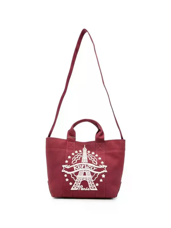 Kenzo Eiffel Tower Embroidered Tote Bag