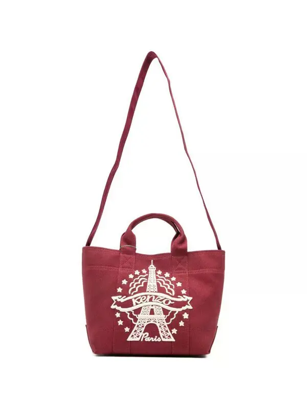 Kenzo Eiffel Tower Embroidered Tote Bag