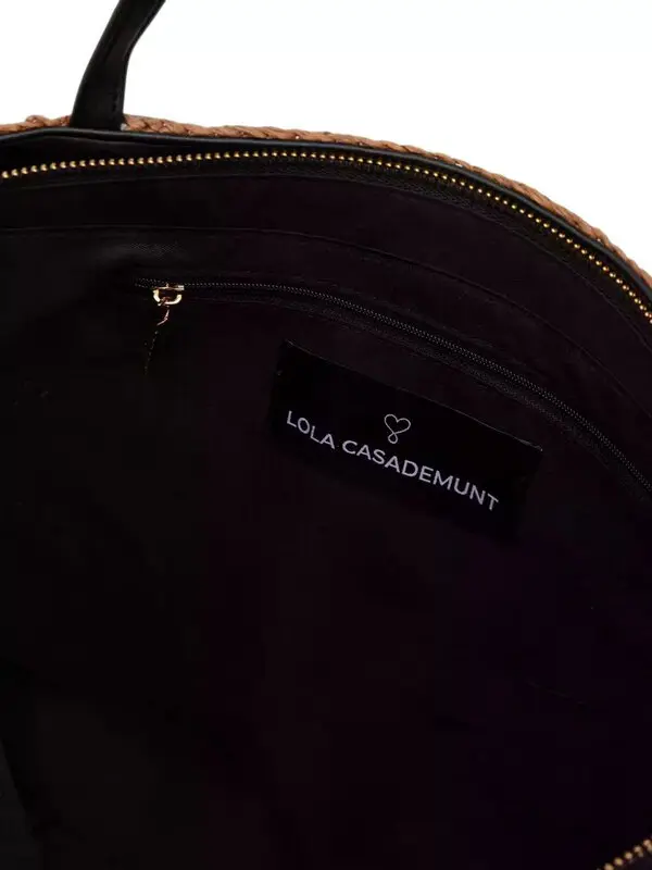 Lola Casademunt Chevron-knit Logo-patch Tote Bag