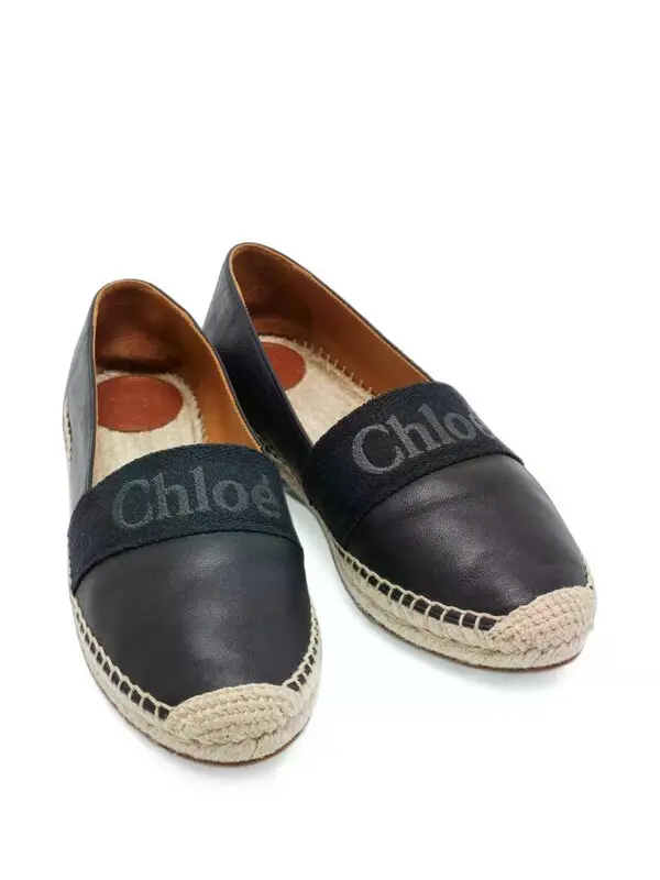 Chloé Piia Logo-embroidered Espadrilles